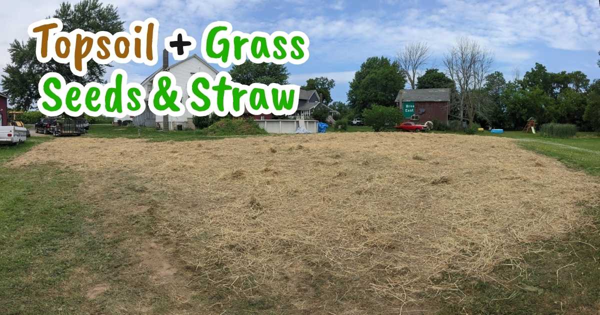 Topsoil Install & Grass Seeds Project in Holley, New York | DC Hauling